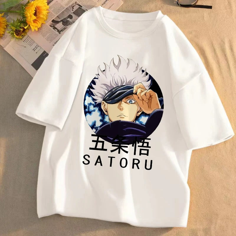 Camiseta Básica Unissex Angry Gojo Satoru Jujutsu Kaisen – geekroyal