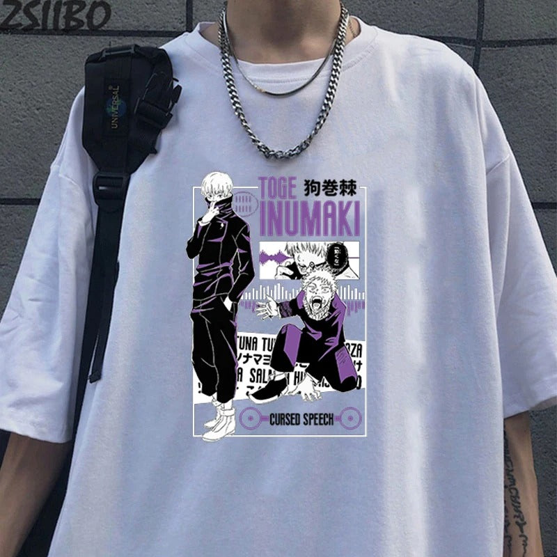 Camiseta Básica Unissex Toge Inumaki Cursed Speech Jujutsu Kaisen ...