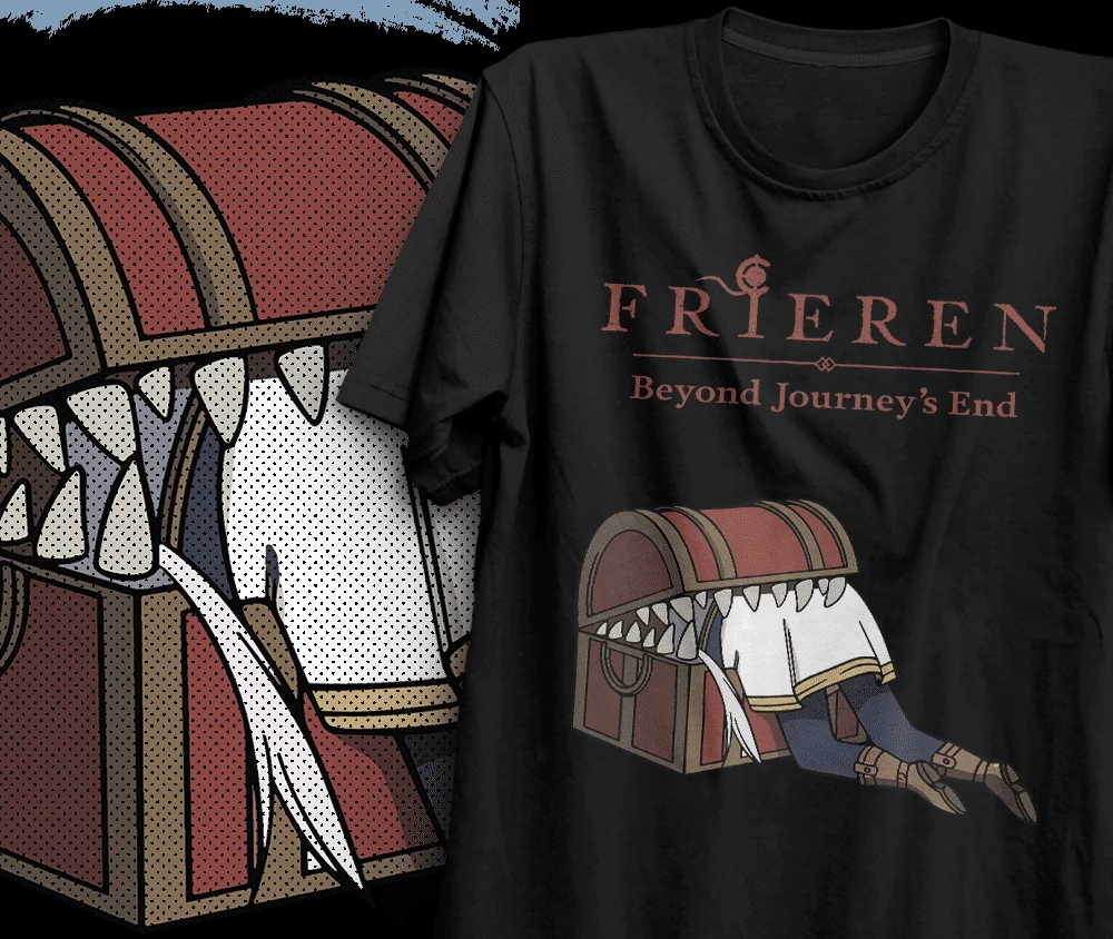 Camiseta Básica Unissex Frieren B.J.E – geekroyal