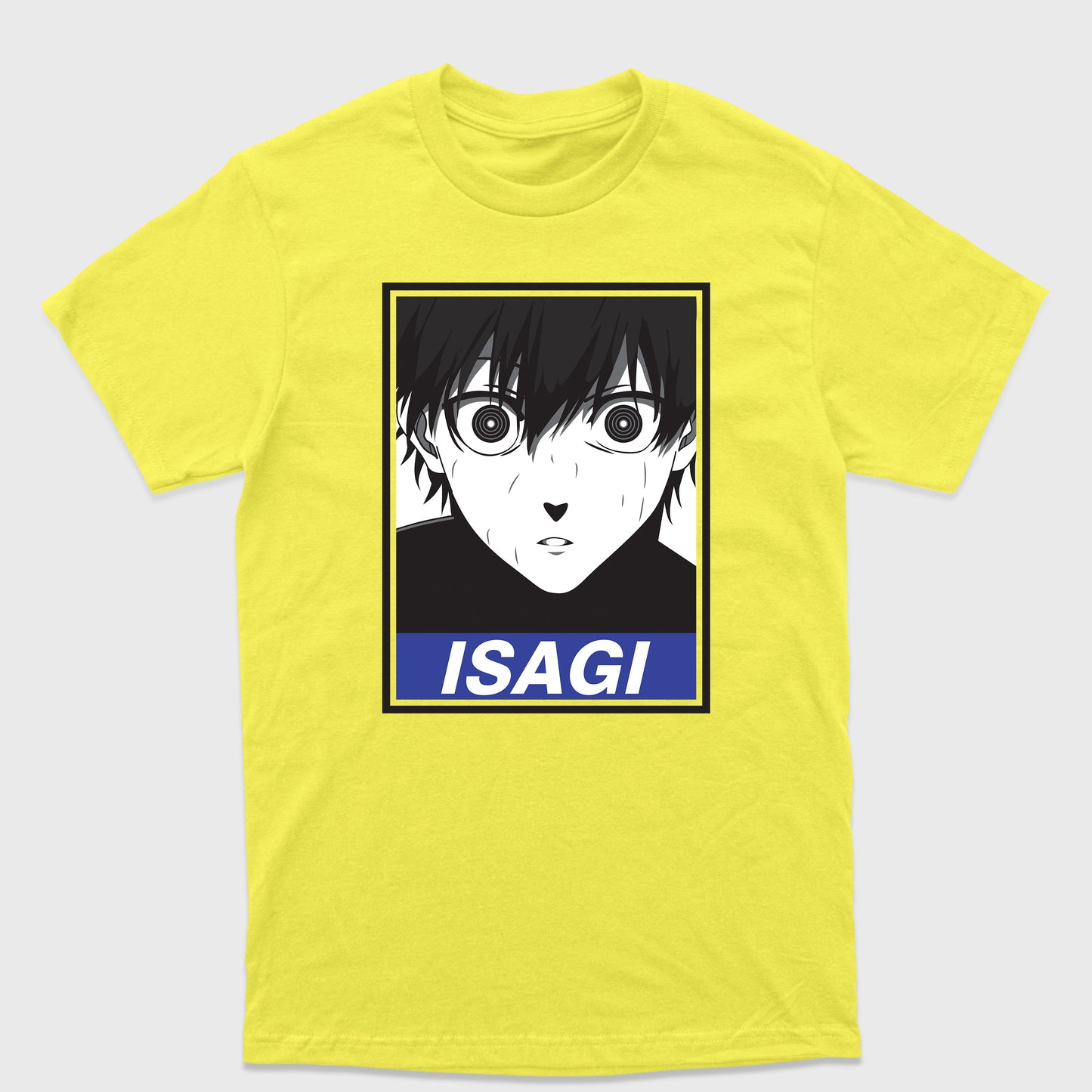 Camiseta Básica Retrato Isagi Blue Lock – geekroyal