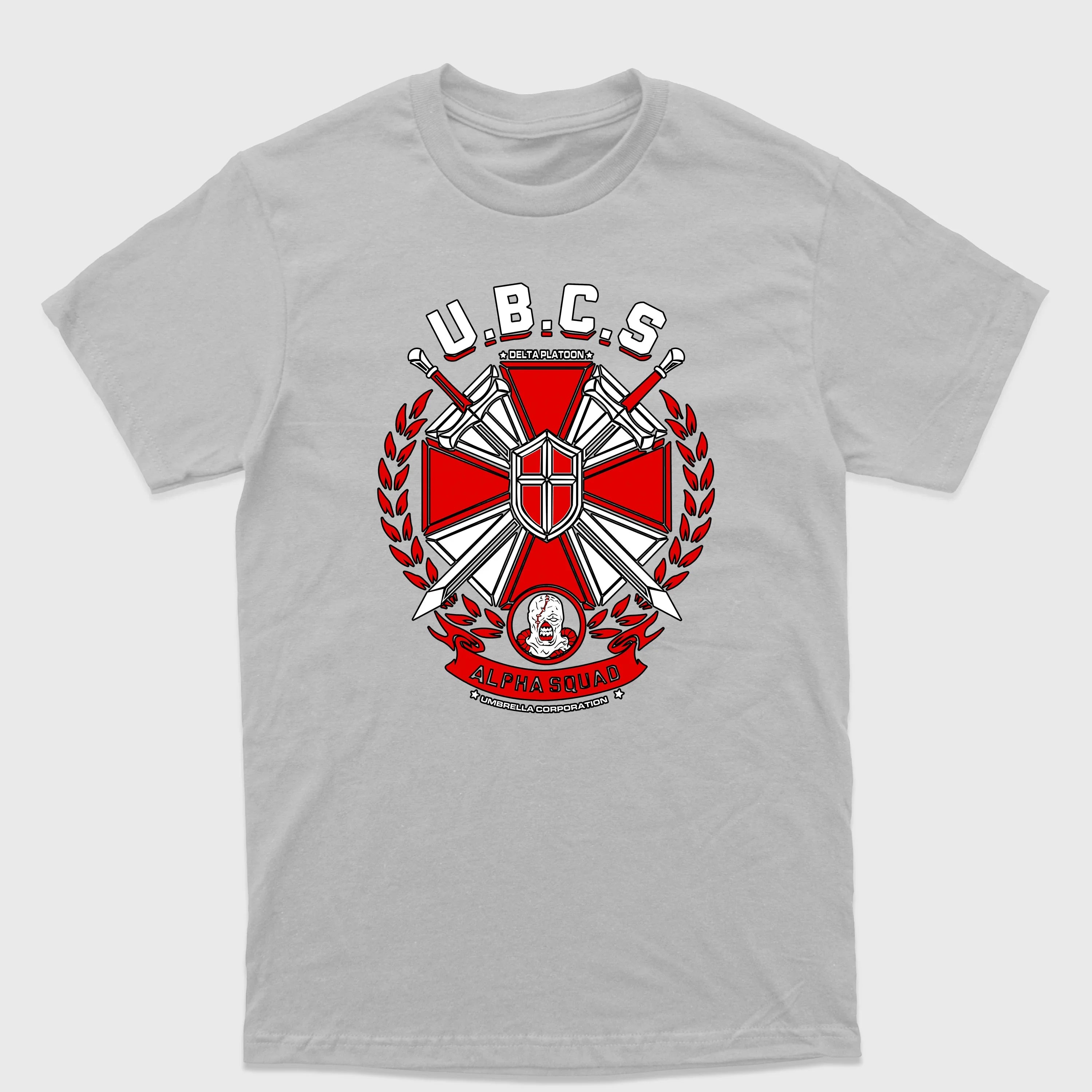 Camiseta Básica Umbrella Corporation UBCS Resident Evil – geekroyal
