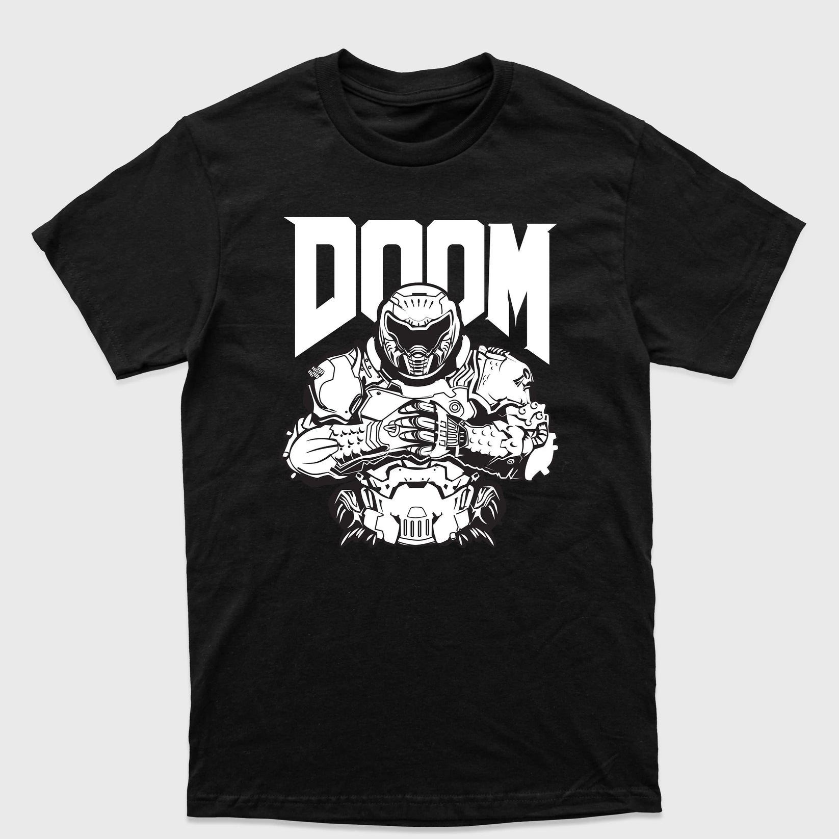 Camiseta Básica Doom Armor Soldier – geekroyal